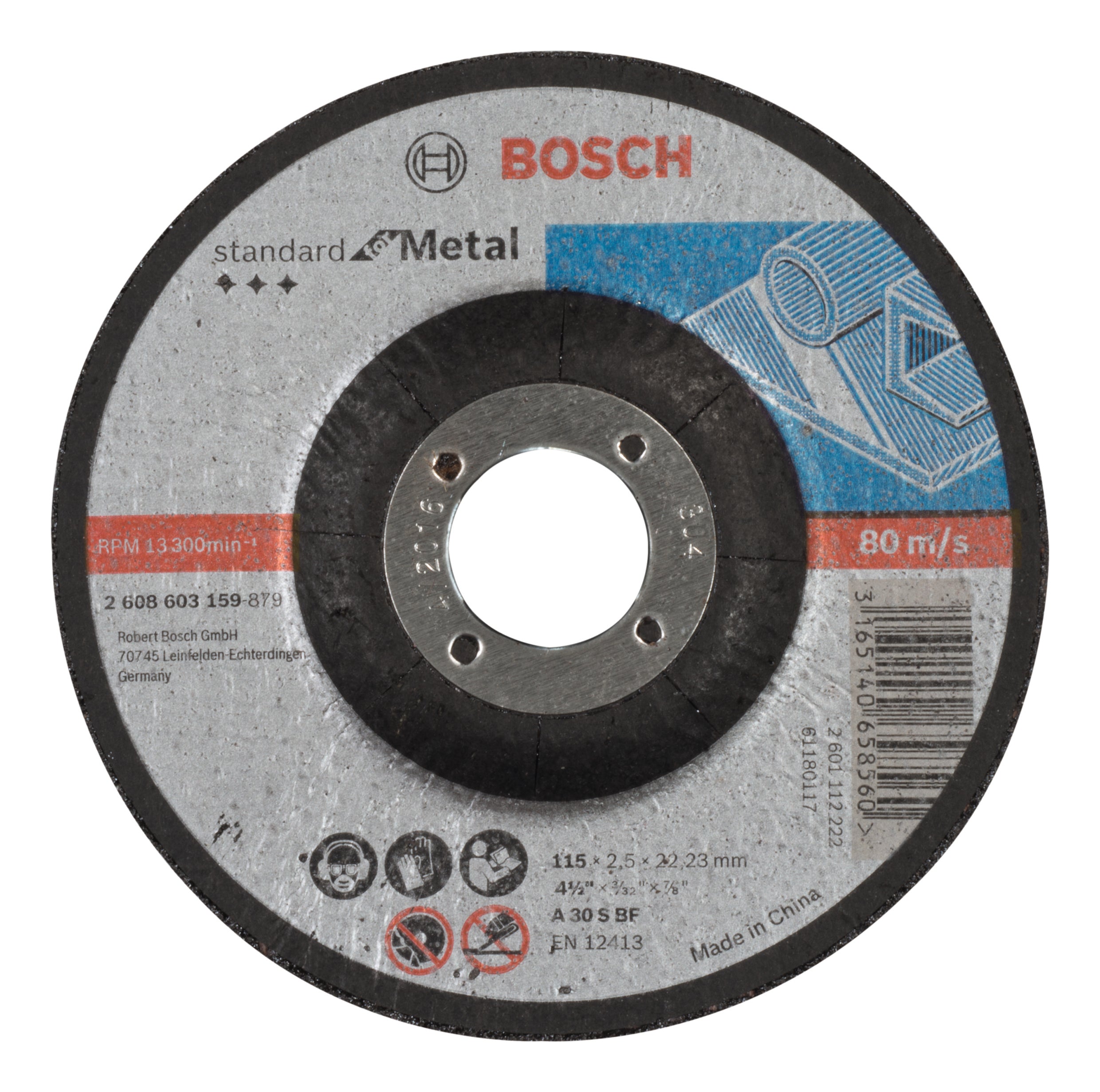 Bosch Standard for Metal cutting disc with depressed centre 2608603159 – Campbell Miller Tools