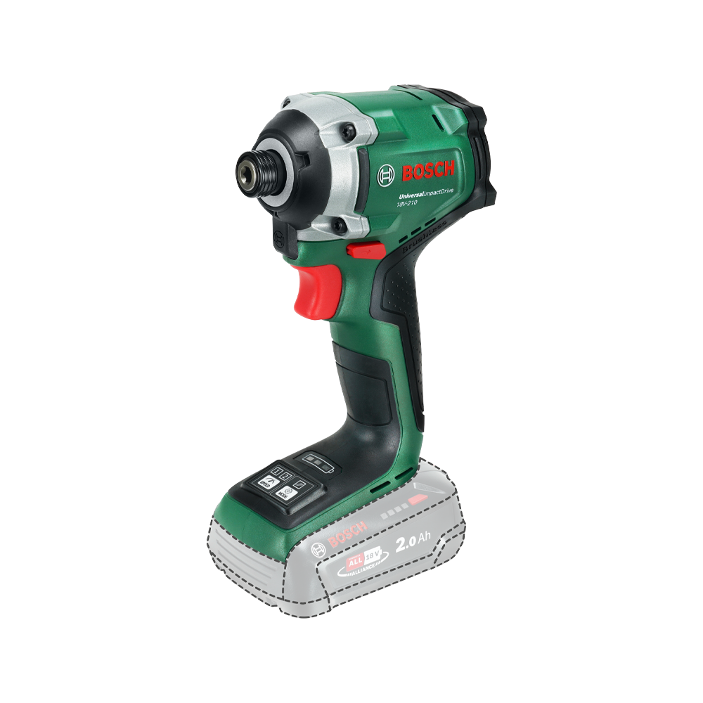 Bosch DIY UniversalImpactDrive 18V-210 (Baretool) Cordless Impact Wren ...