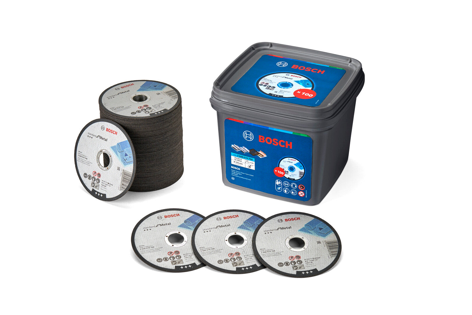 Bosch 125mm Cutting disc in bucket kit 061599765G – Campbell Miller Tools