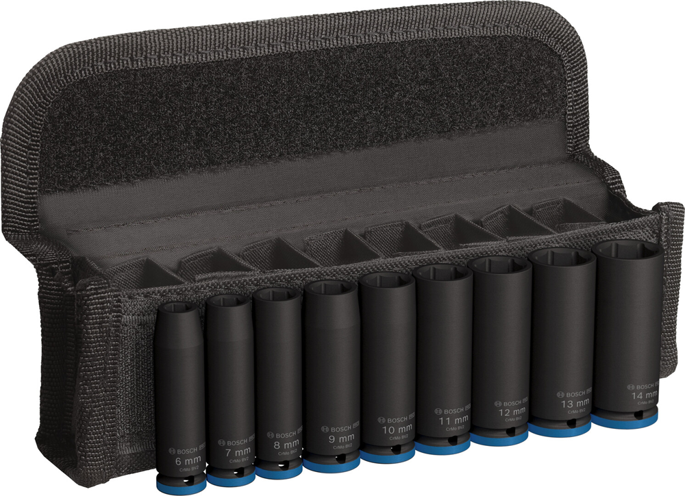 Bosch Professional Impact Socket Set 1/4 Deep 9 pcs 2608003035 ...