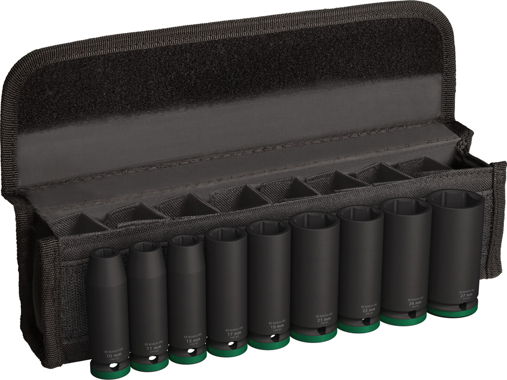Bosch Professional Impact Socket Set 1/2 Deep 9 pcs 2608003040 ...