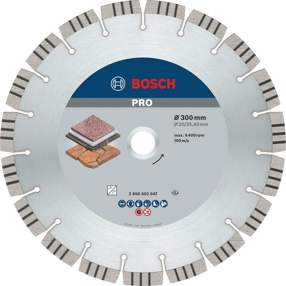 Bosch Professional Stone Diamond Disc 300x20/25.4mm 2608602647 ...