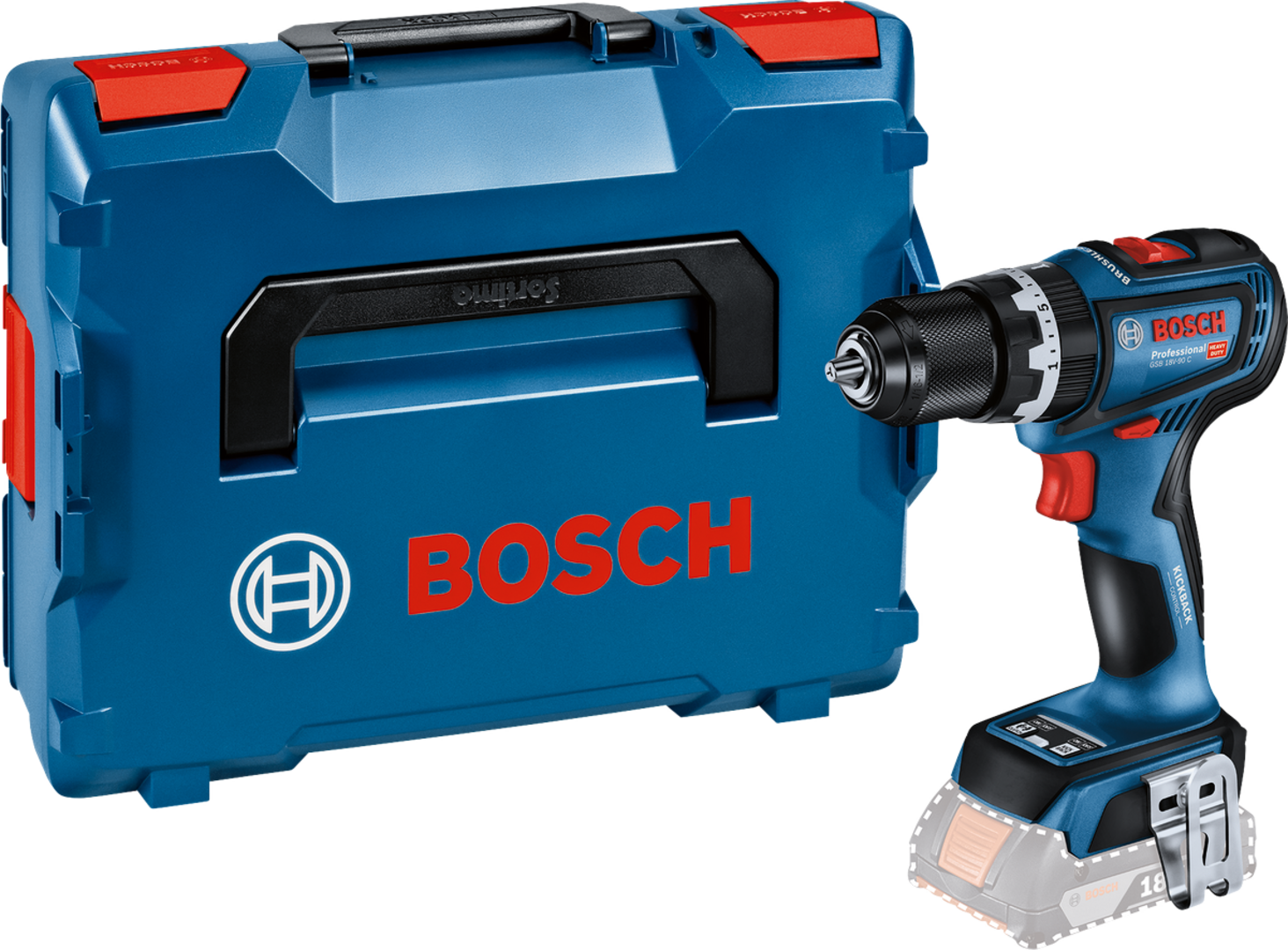 Bosch GSB 18V-90 C (body only, L-BOXX) BRUSHLESS 18V Combi Cordless 06 ...