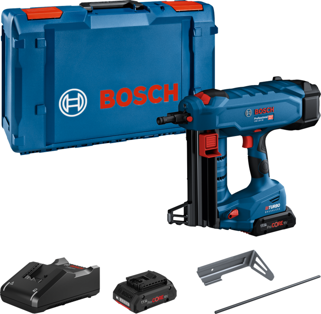 Bosch GNB 18V-38 (2x ProCORE18V 4.0Ah, GAL 18V-40, XL-BOXX) BITURBO BR ...