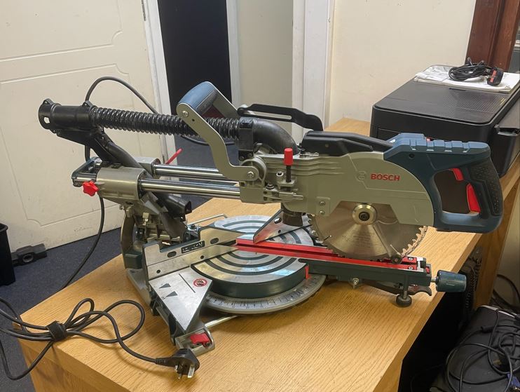 Bosch GCM8SJL 216mm 8" 1600W Sliding Mitre Saw EX DEMO 230V 0601B19170 ...