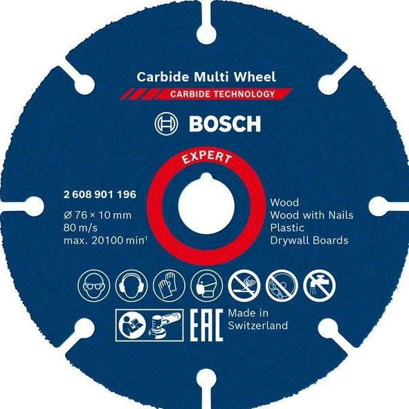 Bosch Expert Carbide Multi Wheel Cutting Disc 76mm 2608901196 ...