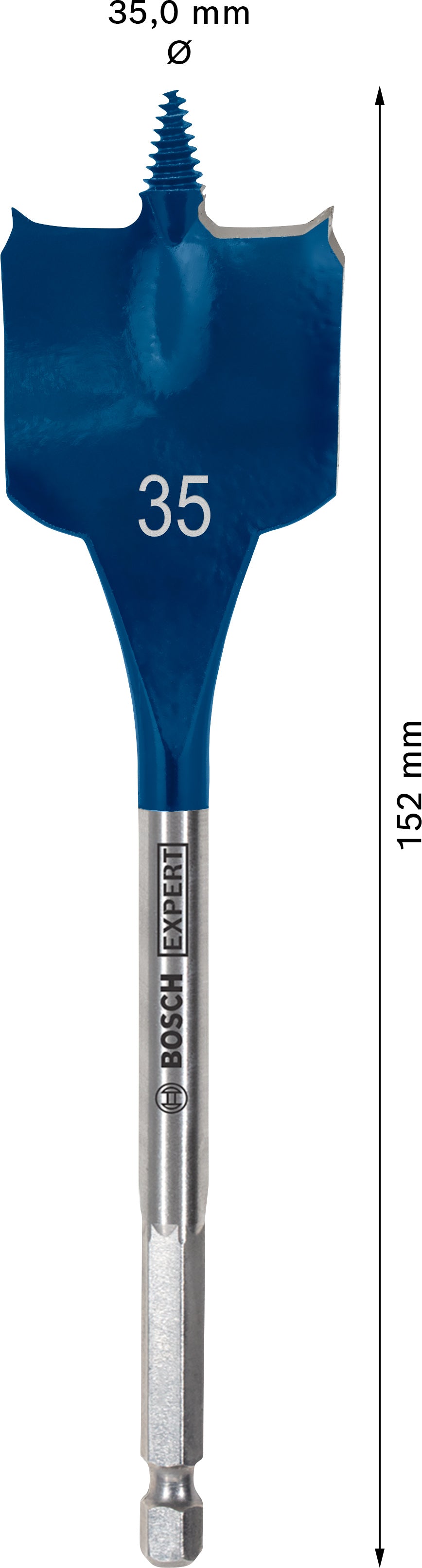 Bosch EXPERT Self Cut Speed Spade Drill Bit 35 x 152 mm 2608900327 ...