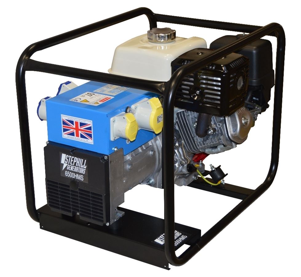 Stephill 6500HMS 6.5 kVA Honda GX390 Industrial Petrol Generator ...
