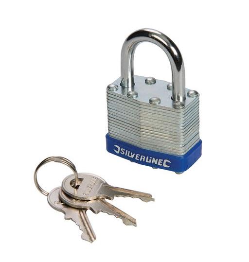 Silverline 704400 Laminated Padlock 50mm – Campbell Miller Tools