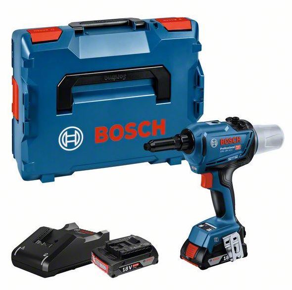 Bosch Professional GRG 18V-16 C Cordless Rivet Gun 2 x 2.0Ah In L-BOXX ...